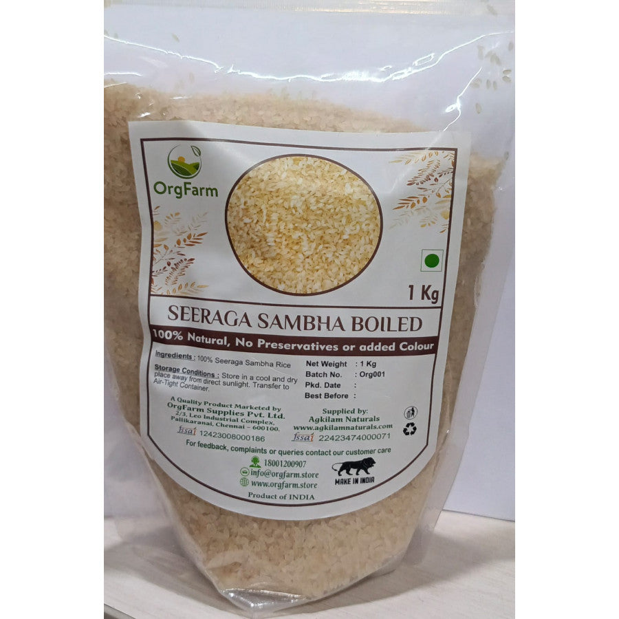 Seeraga Samba Boiled Rice – OrgFarm